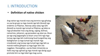 native chicken production and management seminar | PPTX