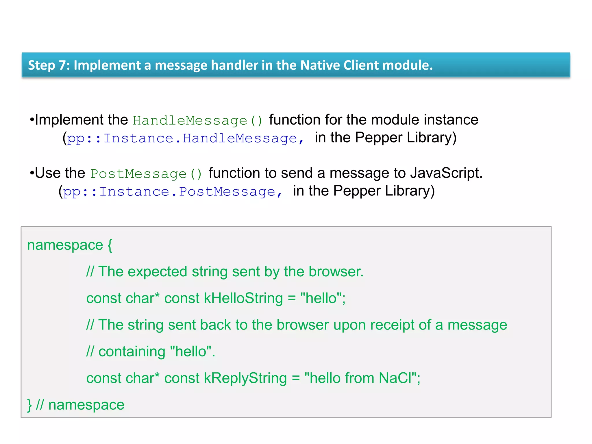 Native client | PPTX