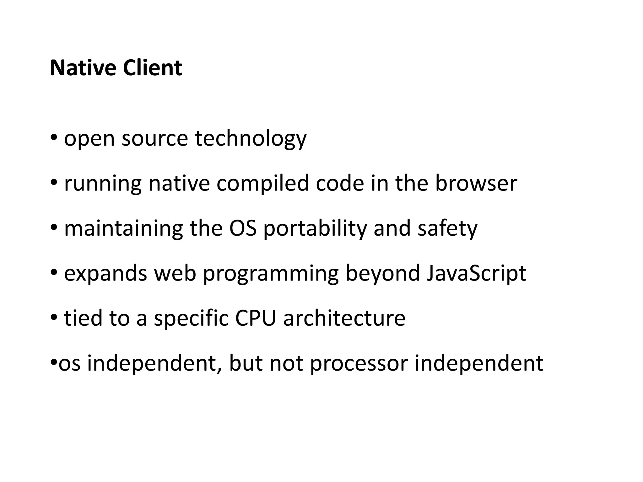 Native client | PPTX