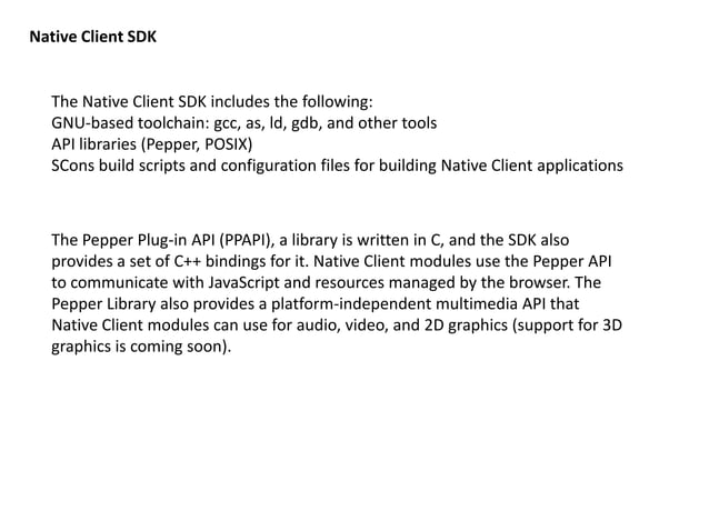 Native client | PPTX