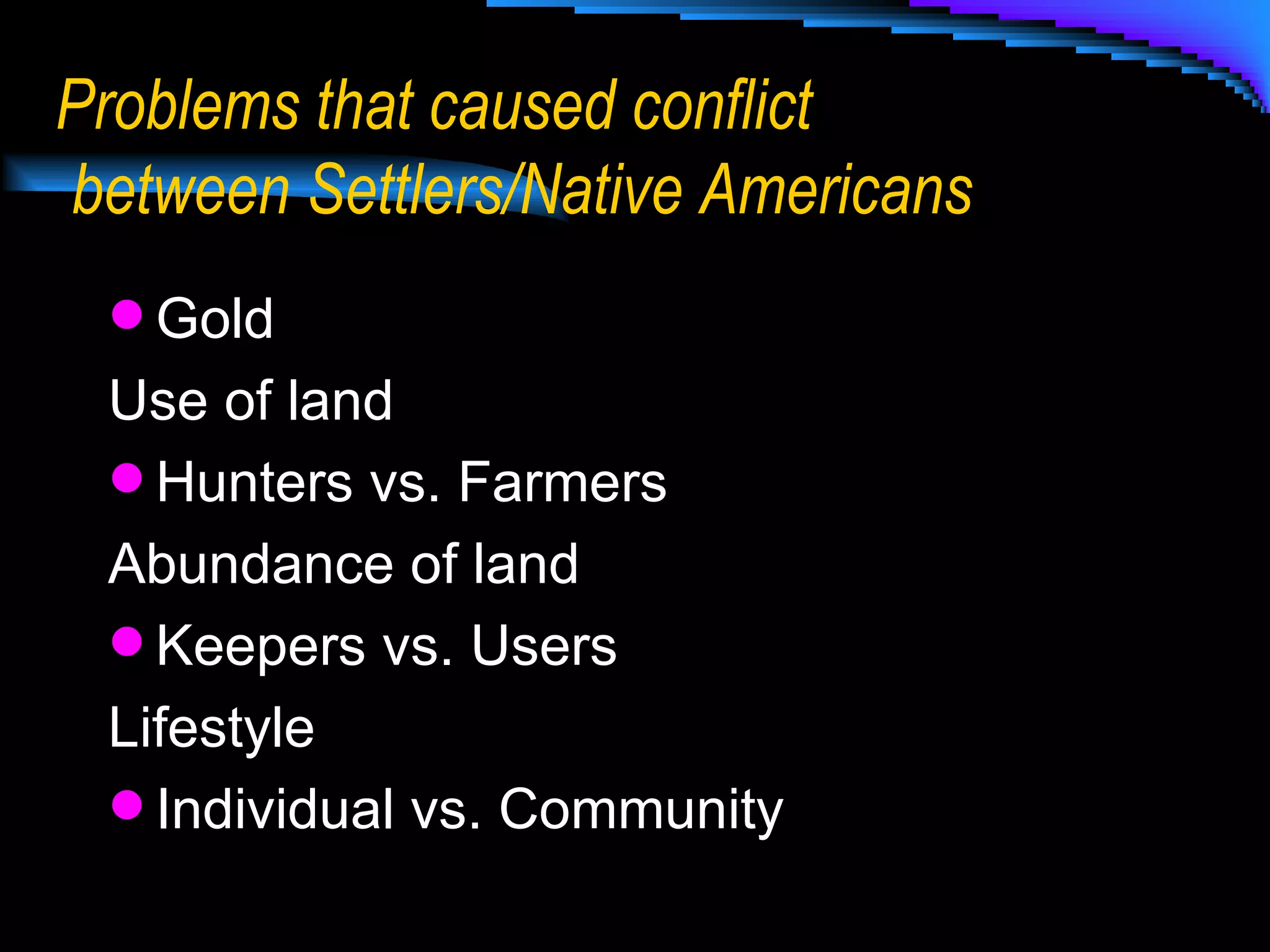 Native Conflicts | PPT