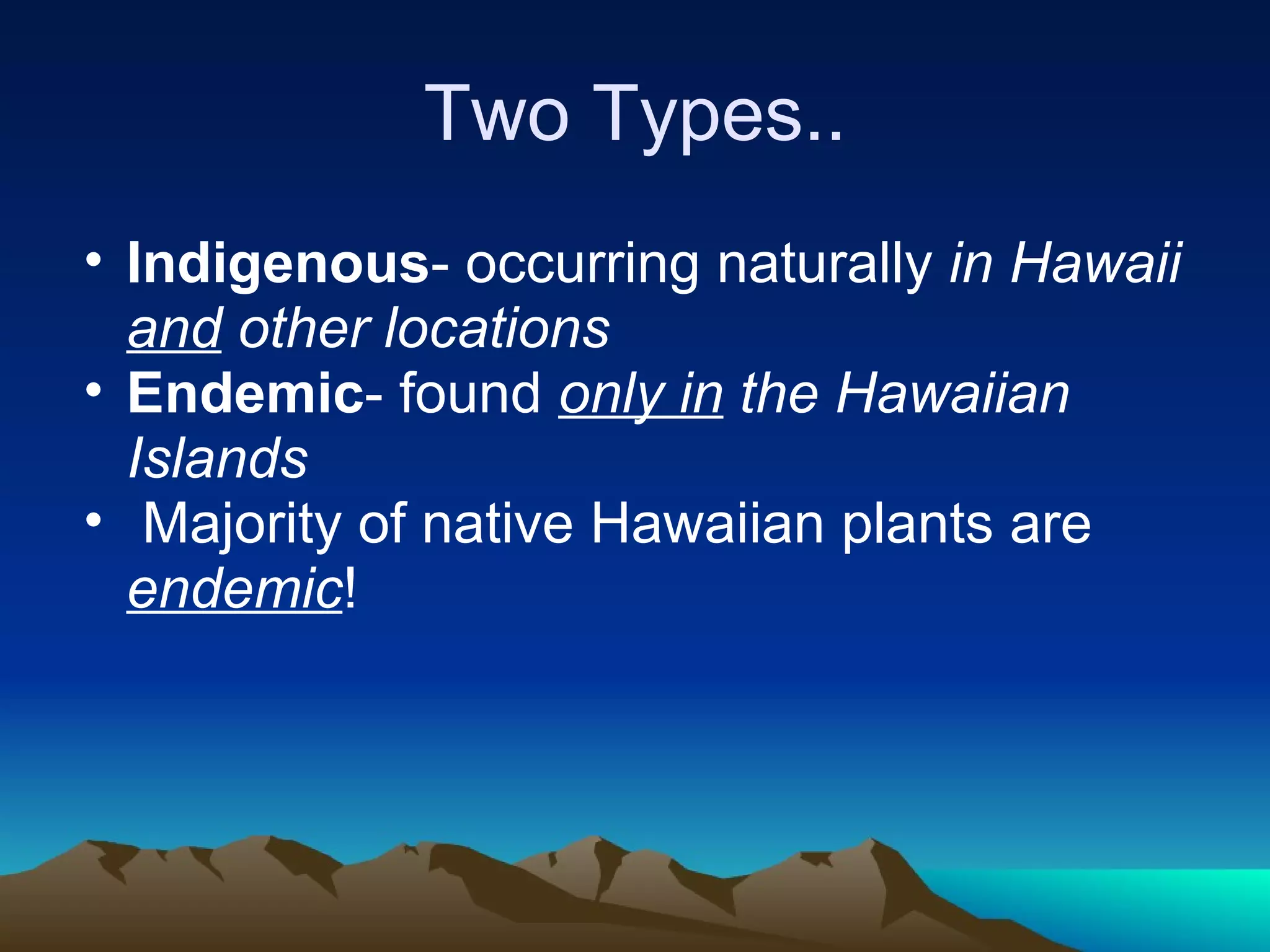 Native Hawaiian Plants Power Point | PPT