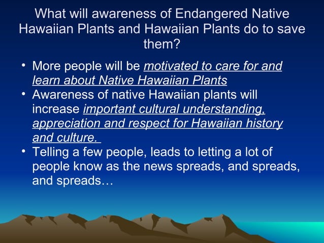 Native Hawaiian Plants Power Point | PPT | Gardening | Home & Garden
