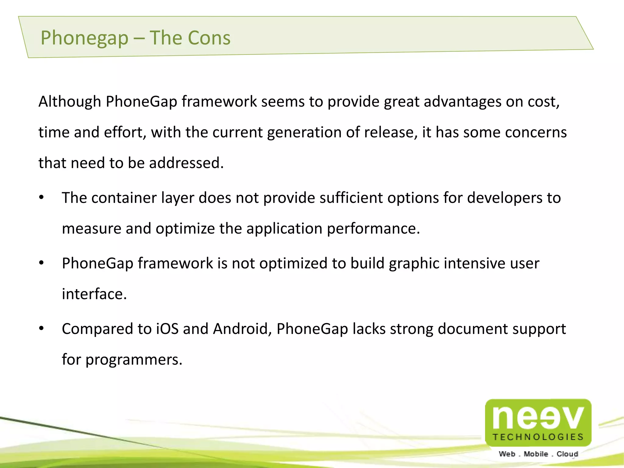 Native Mobile Platforms vs Phonegap – A Comparison | PPT
