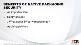 Why you should use native packages to install PostgreSQL on Linux | PPT