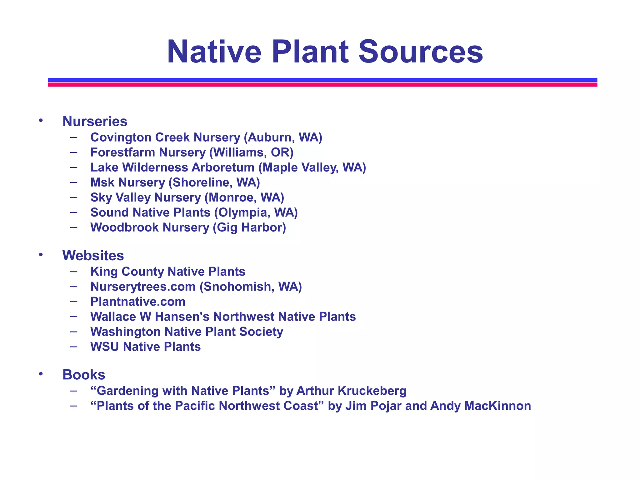 Native Plant Potpourri | PPT