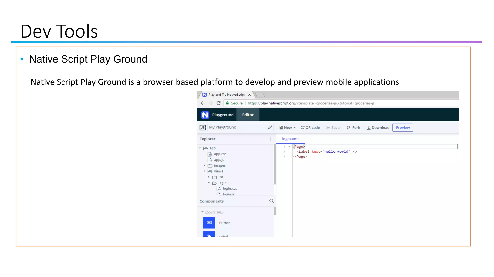 Native script overview | PPT