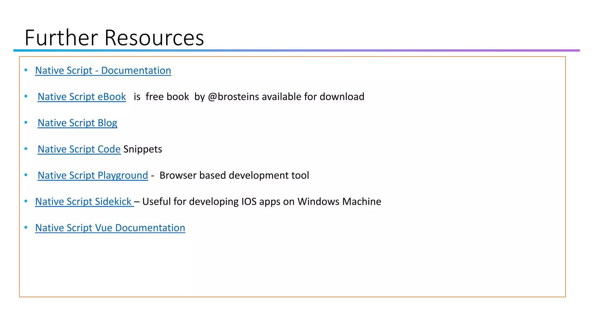 Native script overview | PPTX | Web Design and HTML | Internet