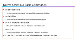 Native script overview | PPTX | Web Design and HTML | Internet