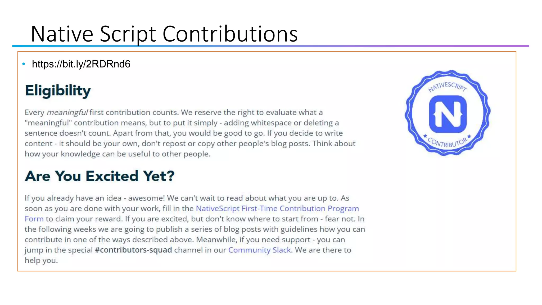 Native Script Overview | PPTX