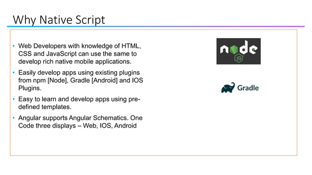 Native Script Overview | PPTX | Web Design and HTML | Internet