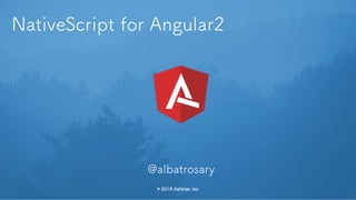 NativeScript with angular2 | PDF