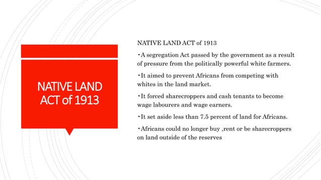 Natives Land Act of 1913 presentation.pptx