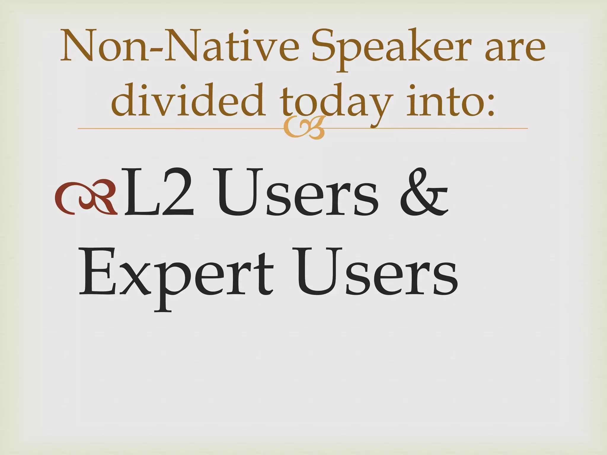 Native speaker | PPTX