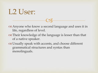 Native speaker | PPTX