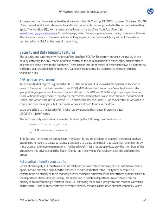 Hp nonstop - gaswcache