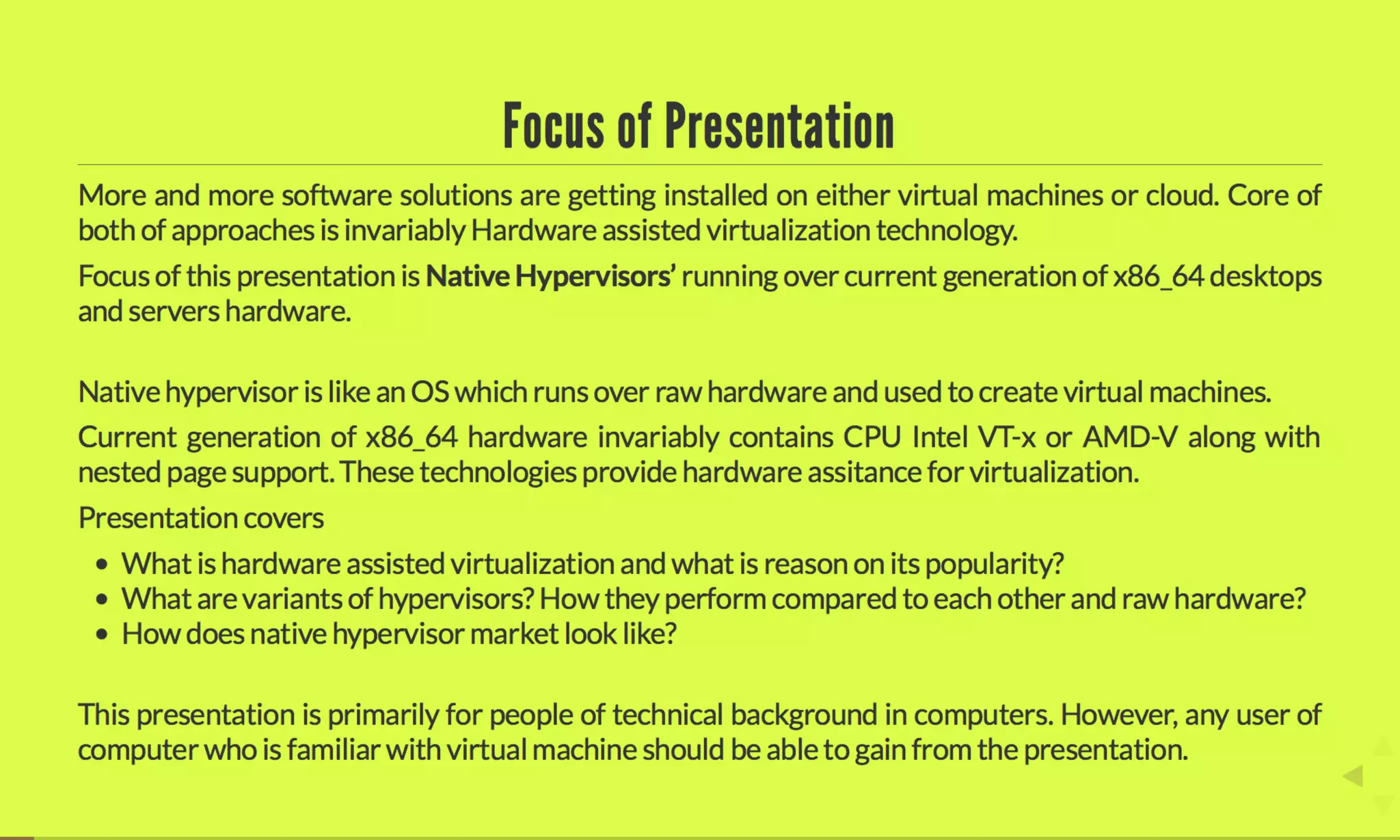 Era of Hardware Assisted Native Hypervisors (Virtual Machines) | PPT