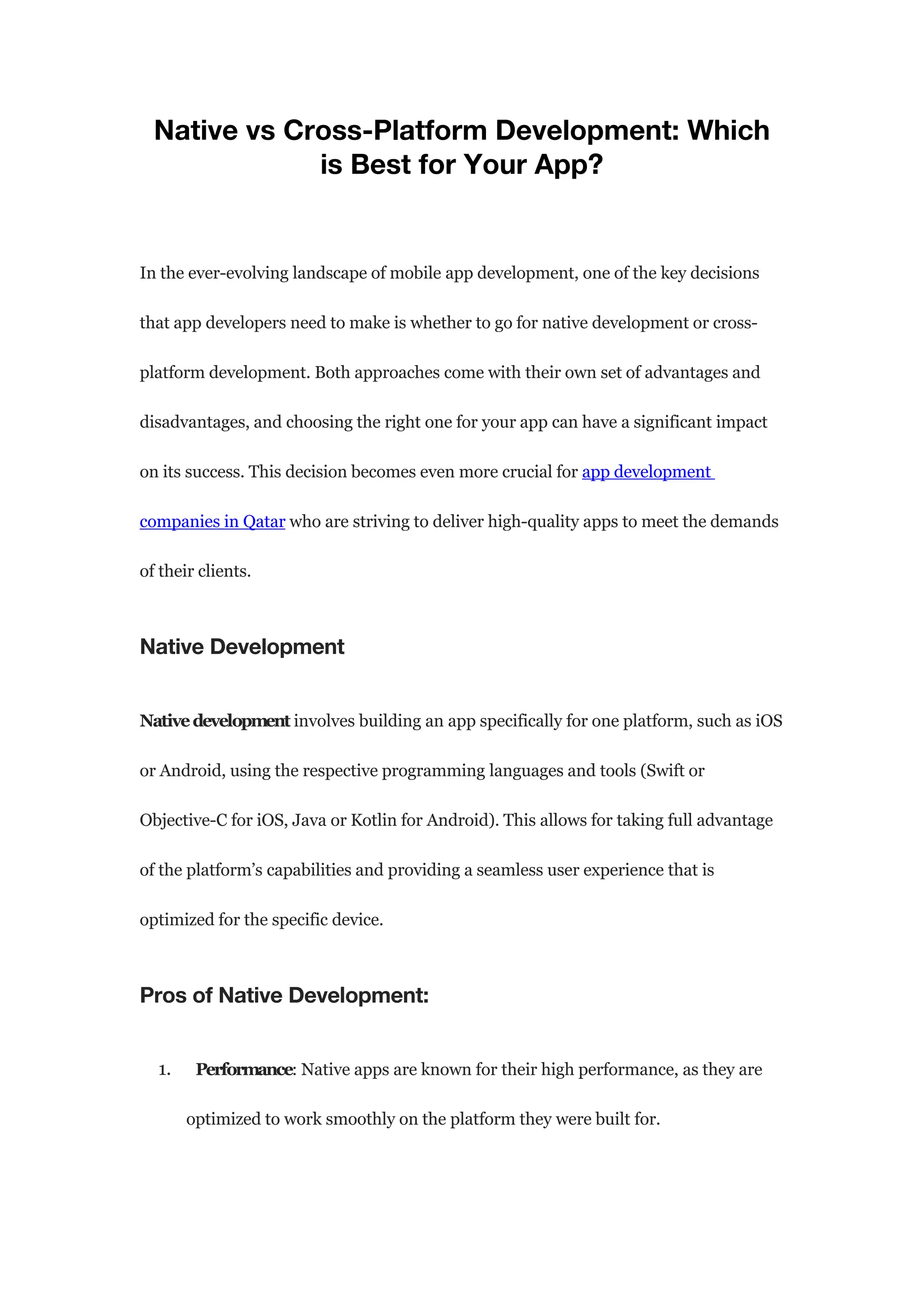 Native vs Cross-Platform Development Which is Best for Your App.pdf