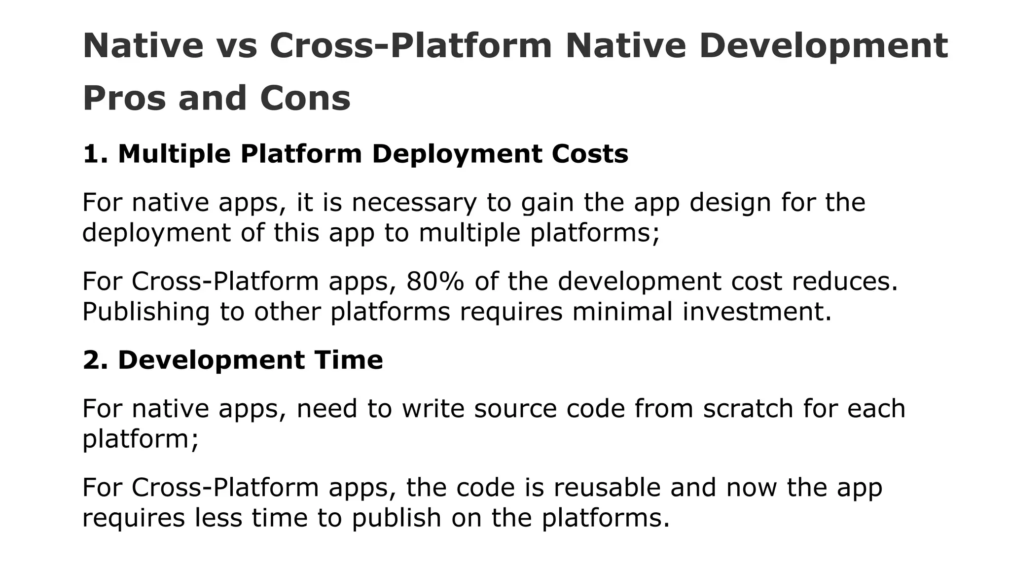 Native vs cross platform native development which one is right for your ...