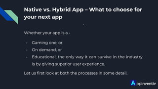 Native vs Hybrid Apps | PPT