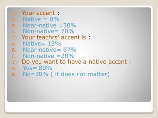 Native Vs Non-Native Accent | PPTX