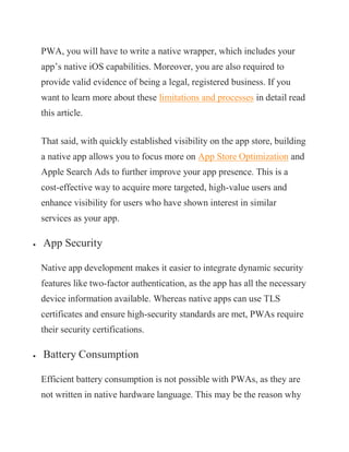 NATIVE VS PWA APPS – A COMPLETE GUIDE | PDF
