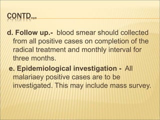 ANTI MALARIA CONTROL PROGRAMME | PPT