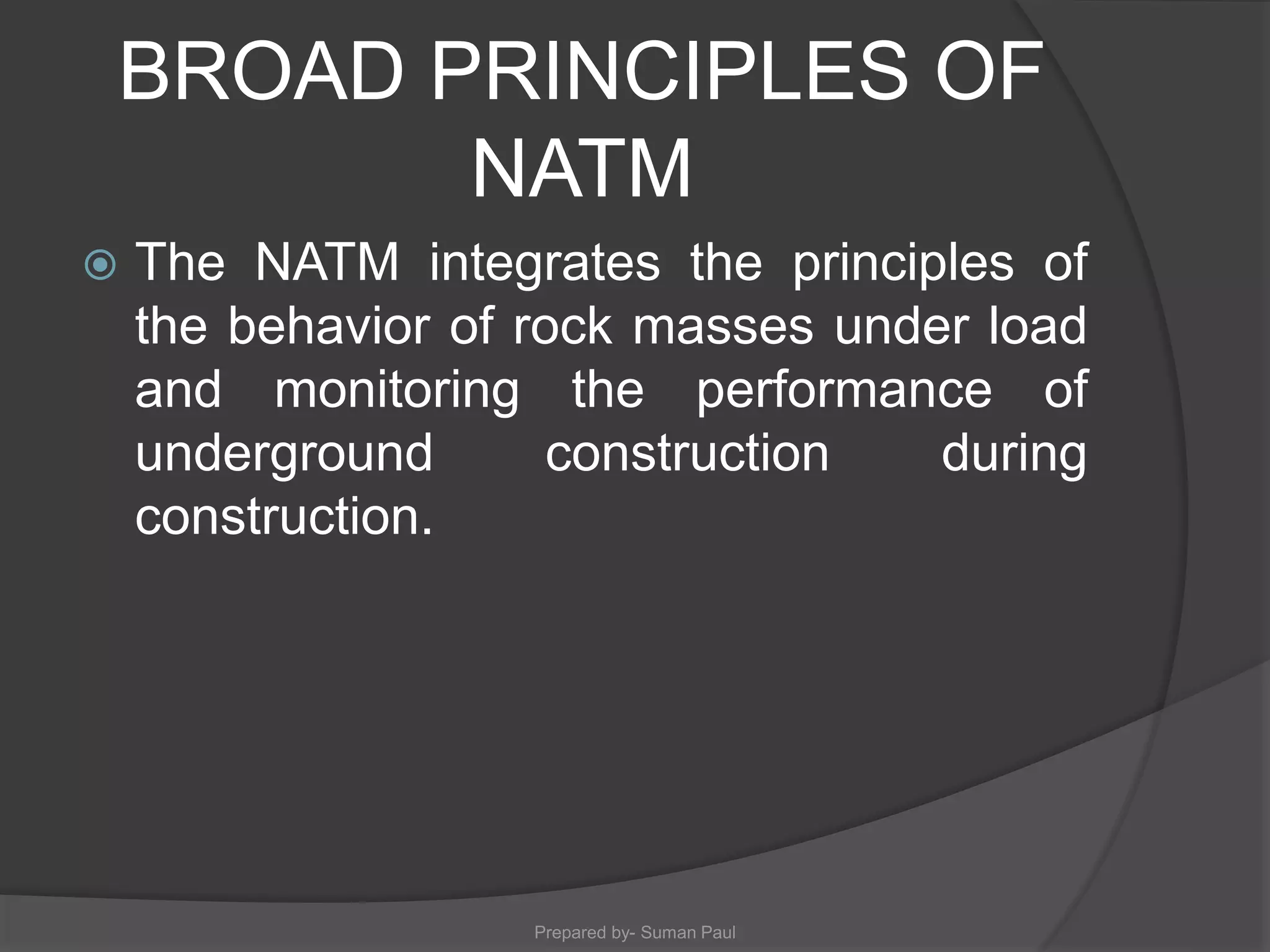 NATM Tunneling ppt | PPT