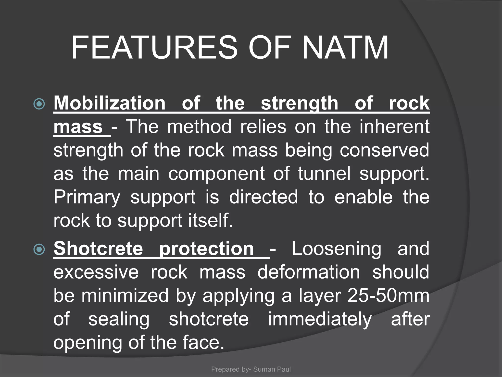 NATM Tunneling ppt | PPT