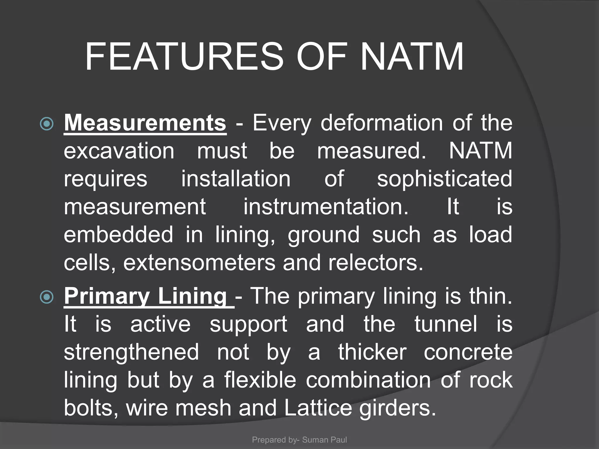 NATM Tunneling ppt | PPT