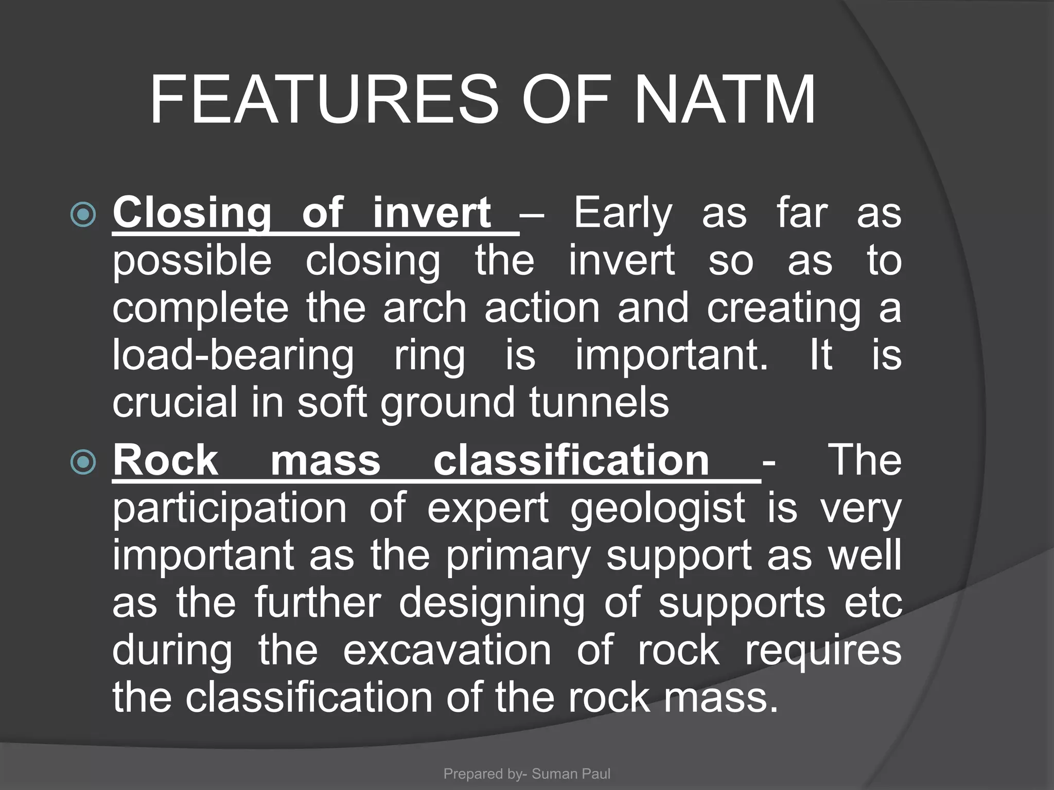 NATM Tunneling ppt | PPT