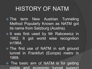 NATM Tunneling ppt | PPT