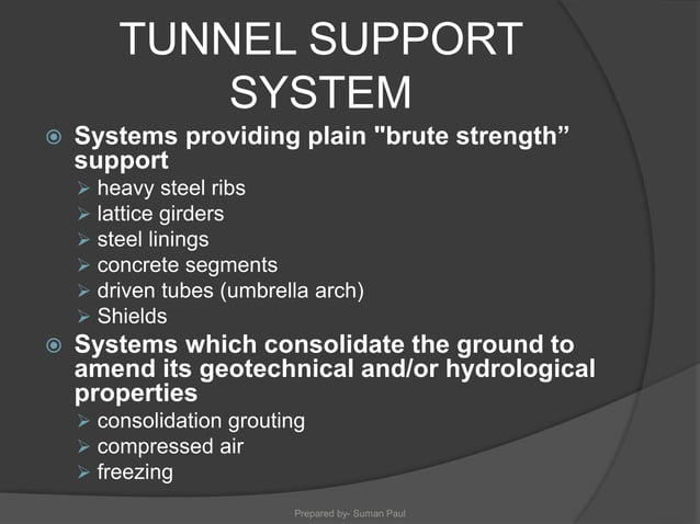NATM Tunneling ppt | PPT | Civil Engineering Industry | Industries