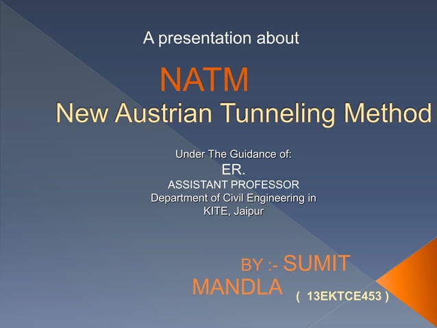 NATM ppt sumit | PPTX | Water Services | Home Utilities