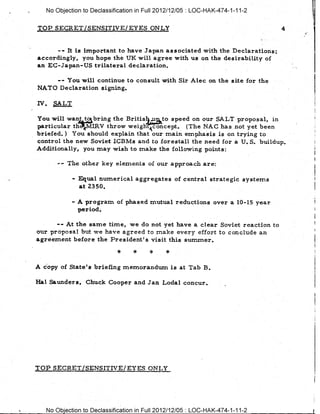 Memorandum on NATO DECLARATION 1974 - CIA DOC | PDF