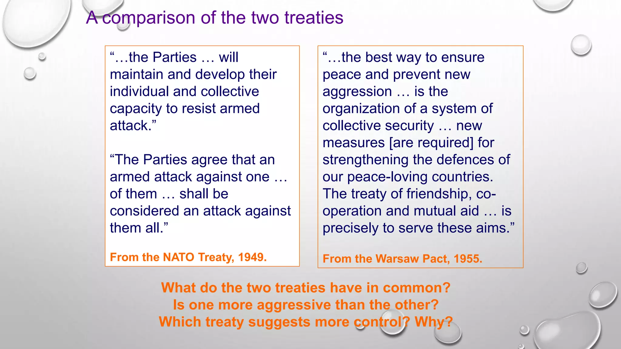 NATO AND WARSAW PACT | PPTX