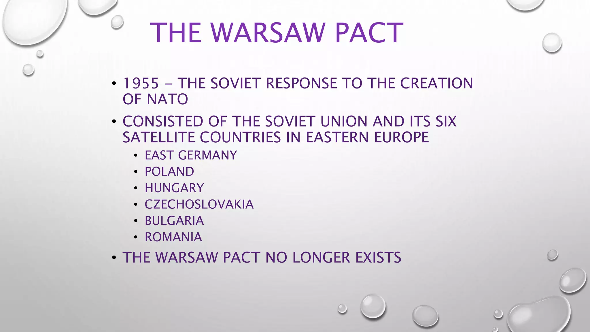 NATO AND WARSAW PACT | PPTX