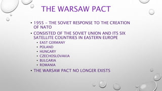 NATO AND WARSAW PACT | PPTX
