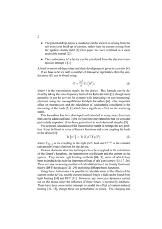 calculation of currents in nanowires | PDF