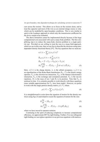 calculation of currents in nanowires | PDF