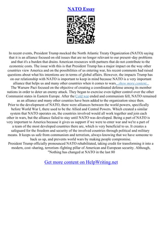 Nato Essay | PDF