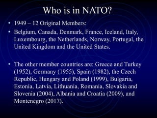 NATO Mission and Introduction for Public on International Security | PPT