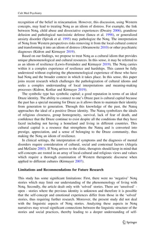 The Phenomenology of 'Solved' Reincarnation Stories Among Druze in ...