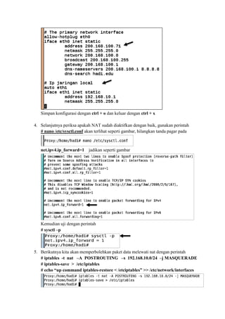 Nat & proxy server | PDF