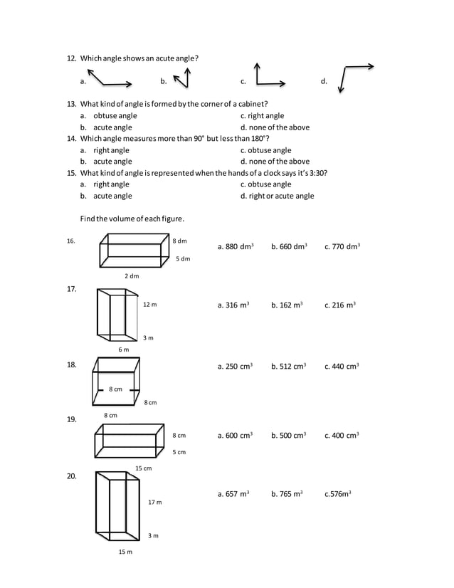 NAT Reviewer for Grade 6 (Mathematics) | DOCX | Physics | Science