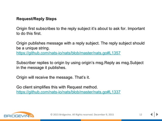 NATS: Control Flow for Distributed Systems | PPT