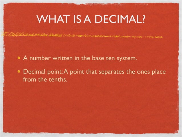 Decimal Keynote | PPT
