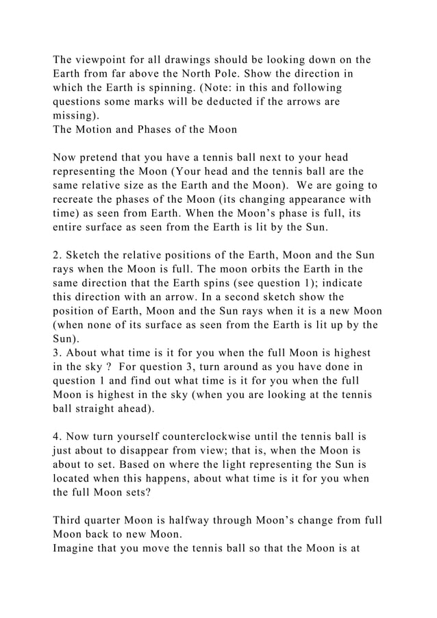 NATS 1740 AssignmentSun, Earth and Moon SystemThis assignmen.docx