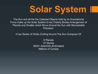 ASTRONOMY (SOLAR SYSTEM) | PPT