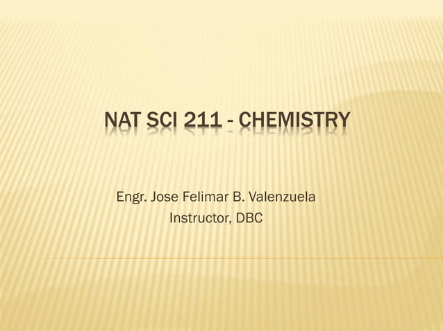 NAT SCI 211 course sylabus | PPT